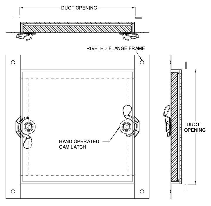 Duct doors, flush access Doors, recessed access doors, fire rated ...